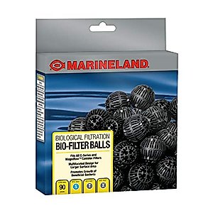 Marineland Bio-Filter Balls, Supports Biological aquarium Filtration, Fits All C-Series Canister Filters 90 Count (Pack of 1)