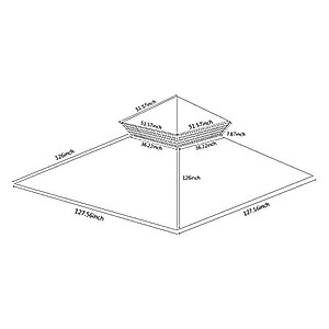 Replacement Top for L-GZ136PST by ABCCANOPY