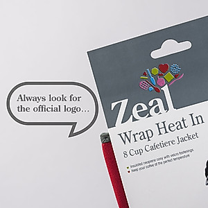 Zeal 8 Cup Cafetiere Insulated Jacket – Red