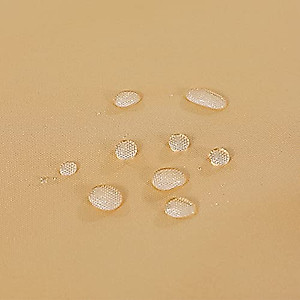 AOGESHI Shade Sail Waterproof Rectangle Sand 10'x13' Sun Shade 95% UV Block Awning for Outdoor Patio and Garden Yard Activitie