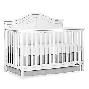 Dream On Me Kaylin 5-in-1 Convertible Crib in White, Greenguard Gold Certified 56x31x47 Inch (Pack of 1)
