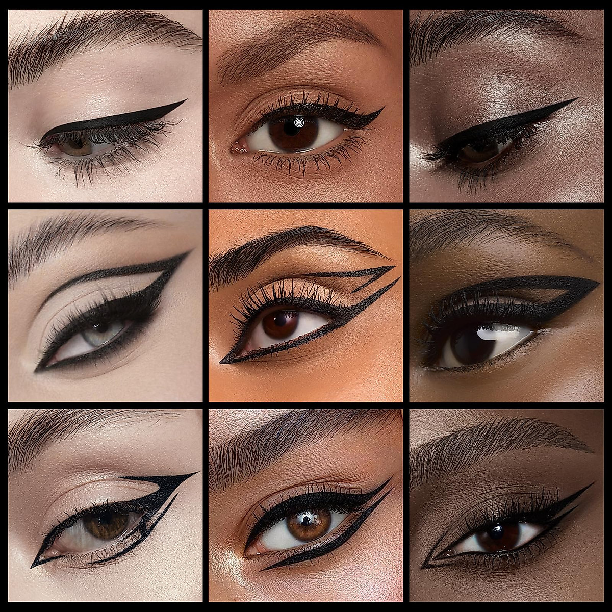 FOCALLURE Sadness Proof Precision Eyeliner,Sweatproof Eyeliner Pencil,Quick Drying,Smudge-proof,Long Lasting,Won't Slip Octagonal Grip,Ultra Fine Brush,BL01 OBSIDIAN