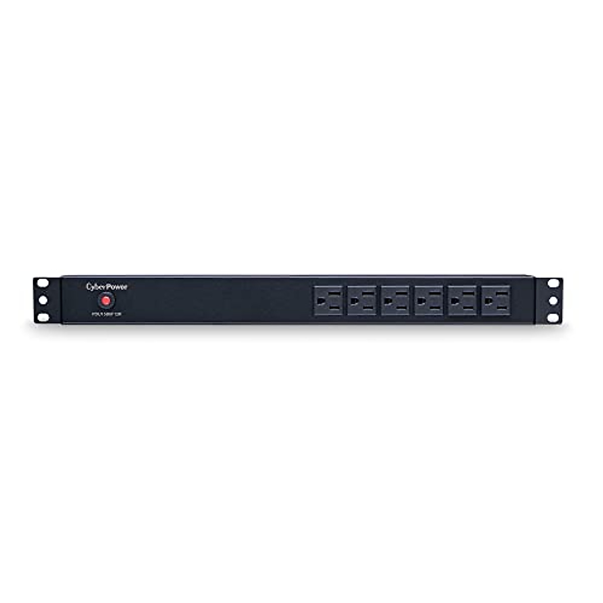 CyberPower PDU15B6F12R Basic PDU, 100-125V, 15A (Derated to 12A), 18 Outlets, 1U Rackmount