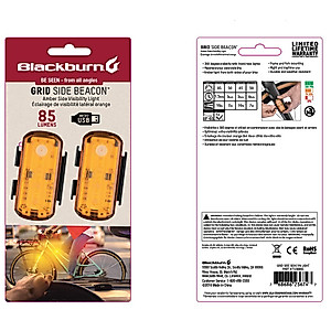 Blackburn Grid Beacon Bike Side Light (Black, One Size)