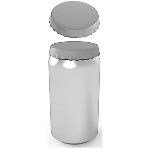 Silicone Soda Can Lids – Can Covers – Can Caps – Can Topper – Can Saver – Can Stopper – Fits standard soda cans (2 Pack, Grey)