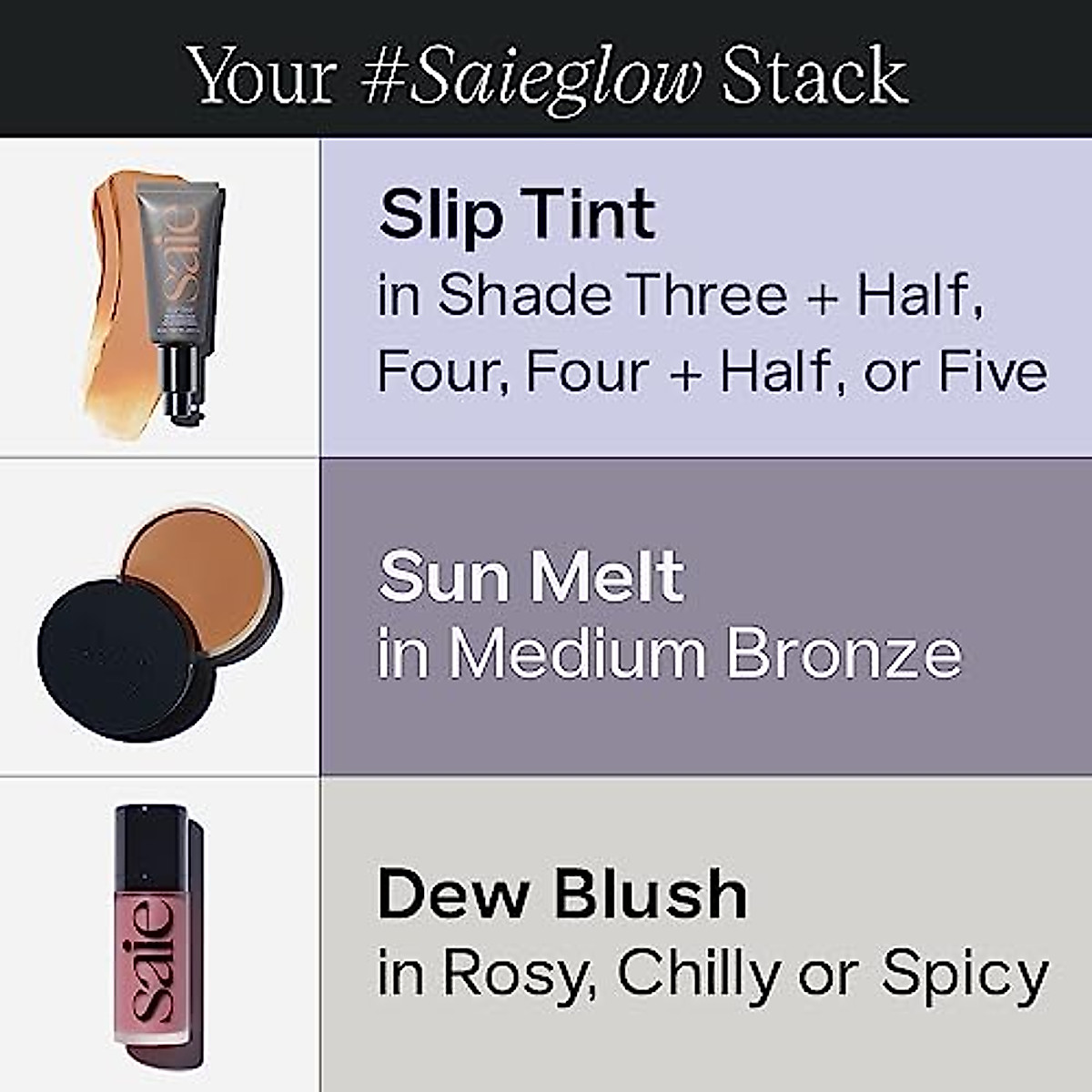 Saie Sun Melt Bronzer - Buildable Cream-Balm Bronzer For Face Sculpting - Cream Contour with Velvet Finish - Medium Bronze (1 oz)