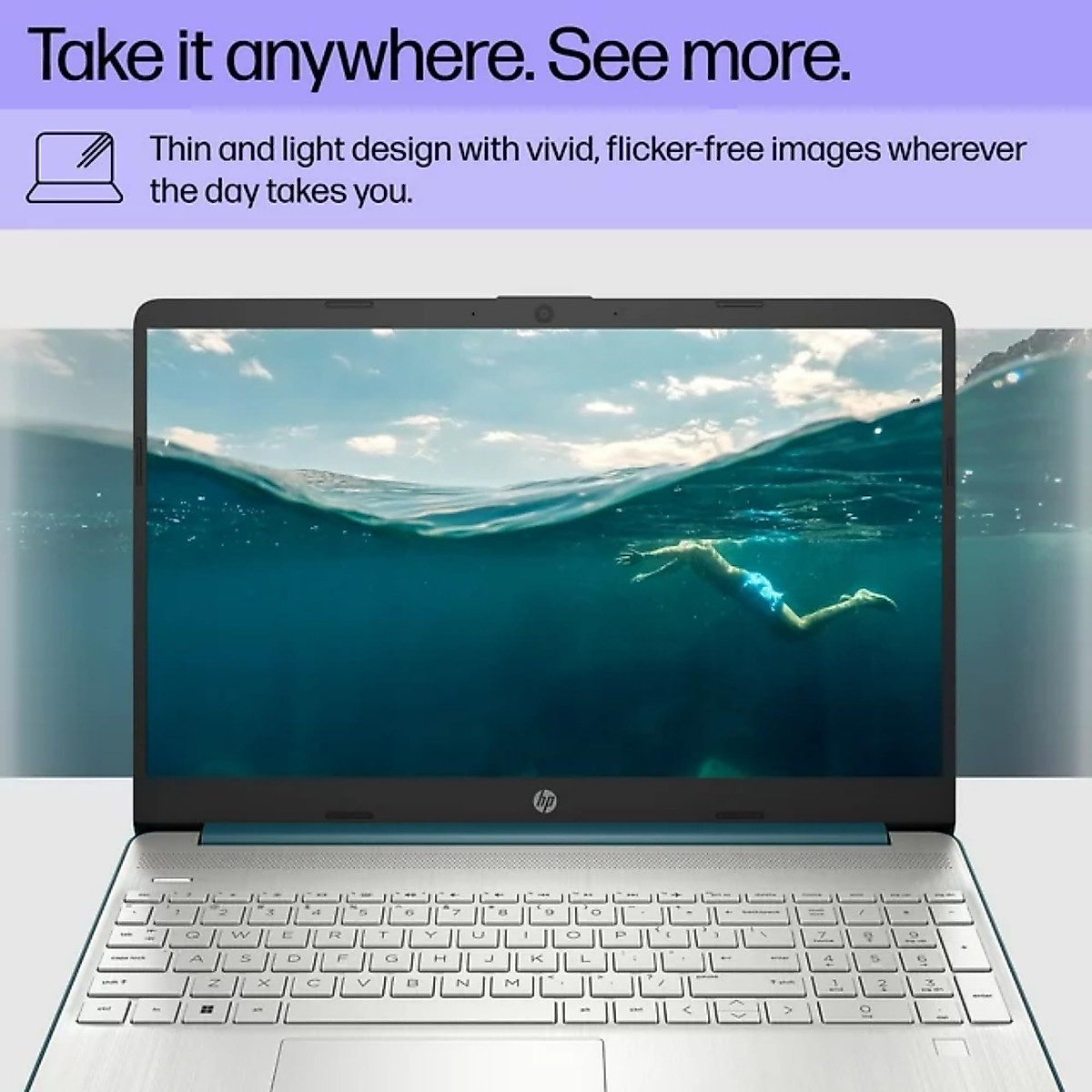 hp Pavilion Laptop, 15.6/inches HD Display, Intel Pentium Quad-Core Processor, 16GB Memory, 1TB SSD Storage, Webcam, USB-C, HDMI, SD Card Reader, Fast Charge, Windows 11, Blue