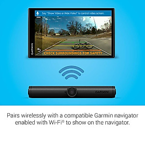 Garmin BC 40, Wireless Backup Camera, Works with Compatible Garmin Navigators , Black