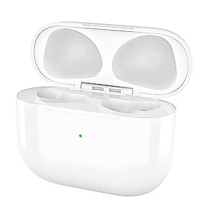 Rantuns Wireless Charging Case Replacement Compatible with AirPod 3rd Generation, Wireless Airpods 3rd Charger Case Built-in 600 mAh Battery with Bluetooth Pairing Sync Button Without Earbuds, White