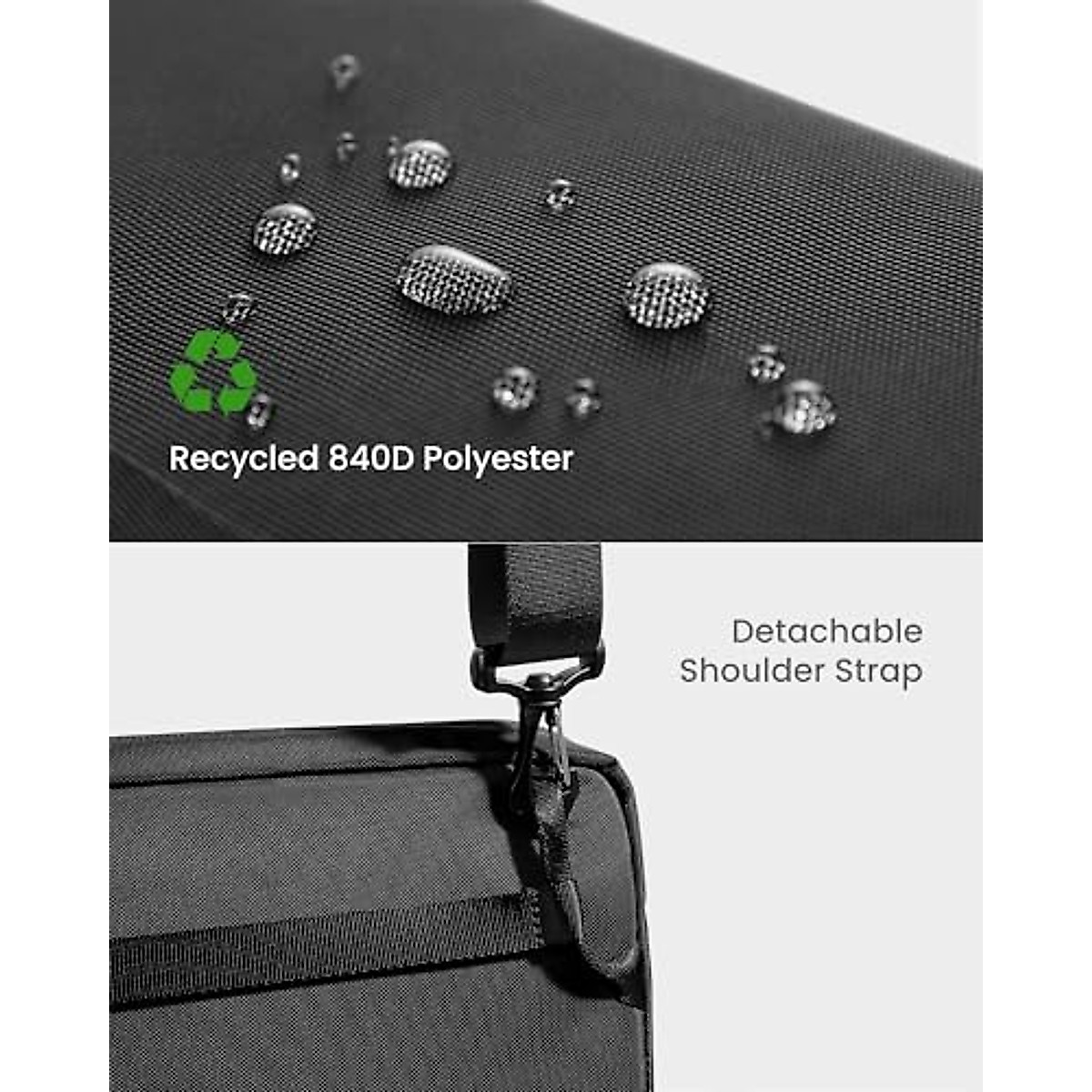 tomtoc Sling Shoulder Bag for Nintendo Switch/Switch OLED/Odin2, Removable EVA W-shaped Structure, Protective Carrying Pouch with 20 Game Cartridges Fit Pro Controller, Charger and Accessories