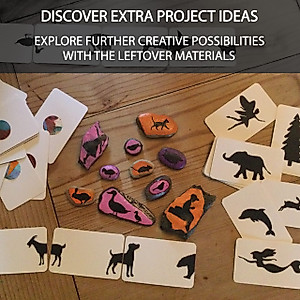 Lantern Craft KIT – Arts and Crafts Gift/Activity/Projects/Party for Girls/Boys/Kids/Teens. DIY Make Your Own Silhouette Lantern Jar: 60+ Silhouettes - Fairy/Unicorn/Dragon. by Baggy Wrinkl