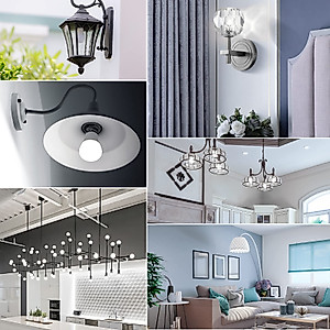 MorningLight 6 Pack A15 LED Bulbs 60W Equivalent, Non-Dimmable, Daylight 5000K, E26 Base, 6.5W 600 Lumens Bulb, A15 LED Light Bulbs for Ceiling Fan, Wall sconces, 25000+ Hours Lifespan