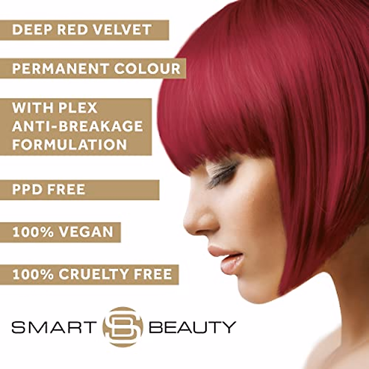 Deep Red Hair Dye Permanent with added Plex hair anti-breakage ...
