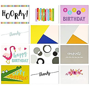 Best Paper Greetings 48-Count Greeting Cards Assortment Box Set for All Occasions, Envelopes Included, Blank Inside, for Birthday Congratulations Thank You