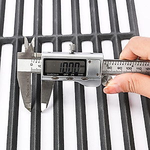 Uniflasy Cast Iron Cooking Grates for Monument 24367,35633,17842, 24633, 13892,41847NG,14733,27592,38667,Denali 405,Denali 425 4-Burner Gas Grill,Cooking Grid Replacement Part Kit 97888,3 Pack