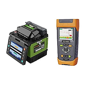 Optical Fiber Welder Machine KomShine GX39 Fusion Splicer and Plam Mini SM OTDR QX55 1310/1550nm 32/30dB with 10mw VFL, Power Meter, SM Light Source