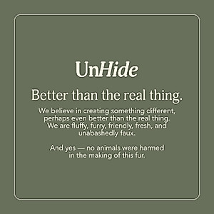 UnHide Lil’ Marsh - Faux Fur Blanket - Durable, Lightweight, Extra Soft Blanket - Machine Washable - Add a Layer of Softness to Any Bed, Couch, or Reading Chair - Greige, Medium (60" x 80")