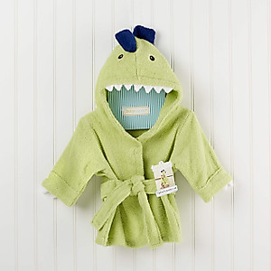Baby Aspen "Splash-a-Saurus Dinosaur Hooded Towel Robe, 0-9 Months