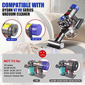 Dust Bin Lid Compatible with Dyson Vacuum Cleaner V7 V8 Models Dust Bin Door Parts/Dirt Cup Lid/Dust Bucket Cover/Dust Box Lid/Dust Collector