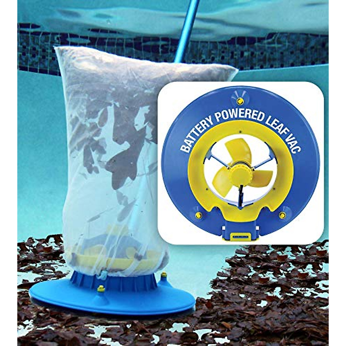 Water Tech LVAC100 Swimming Pool Battery Powered Hoseless Leaf Vacuum (2 Pack)