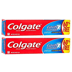 Colgate Cavity Protection Toothpaste with Fluoride - 2.5 ounce + 60% Free