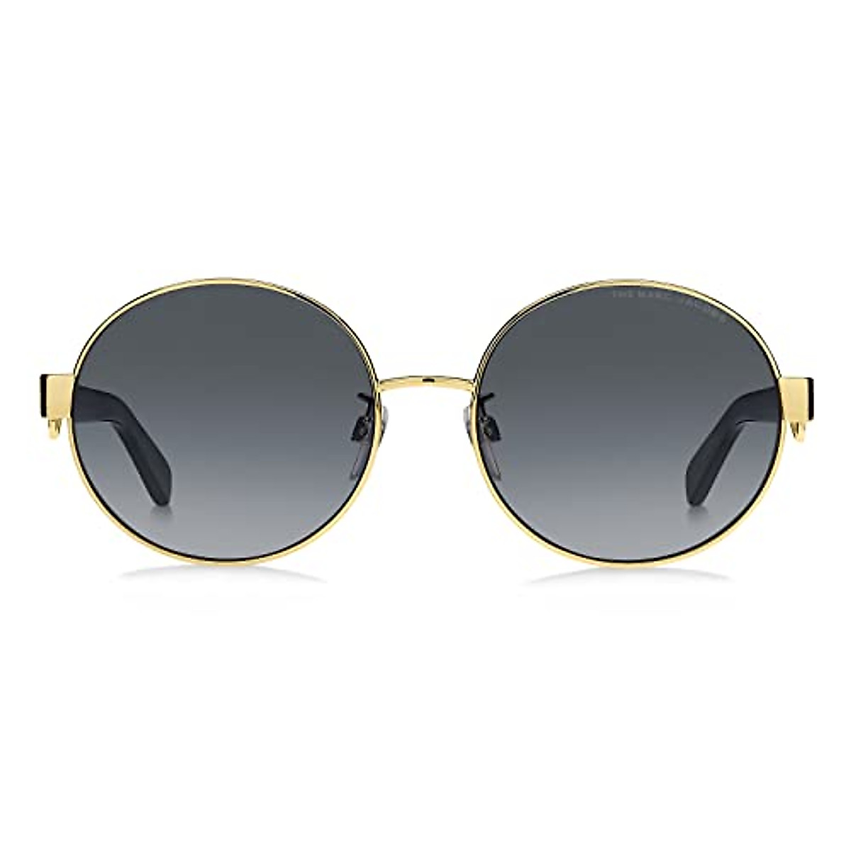 Marc Jacobs Women's Marc 497/G/S Oval Sunglasses, Gold/Gray Shaded, 56mm, 17mm