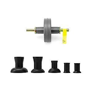 QWORK Valve Lapping Tool Kit, Universal Valve Lapping Attachment Tool for Grinding Small Engine, 5 Suction Plates, 1000rpm to 1250rpm