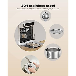 GOOSTOO Stainless Steel Cat Water Fountain - 108oz/3.2L Quiet Pet Fountain with Water Level Window - Attracts Cats to Drink