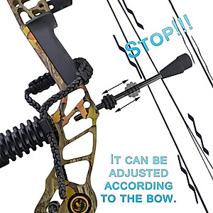 ZSHJGJR Compound Bow Silencer Dampeners - String Silencers for Compound Bow, Shock Absorber End Damp, Bowstrings Suppressor Dampener