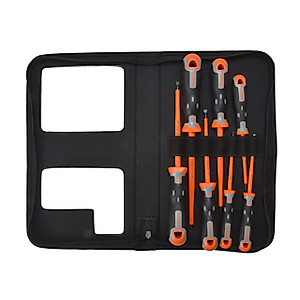 Bahco 202.032 Tekno+ VDE Insulated Safety Screwdriver Set, 7 Pieces