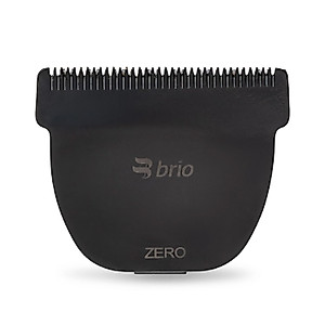 Brio Zero Blade Compatible Beardscape V2 & V1 Trimmers, Cuts Extremely Close at 0.2mm, Stainless Steel Blade Perfect for Super Close Cuts, Creating Tight Lines and Cleaning up Mustaches (Black)