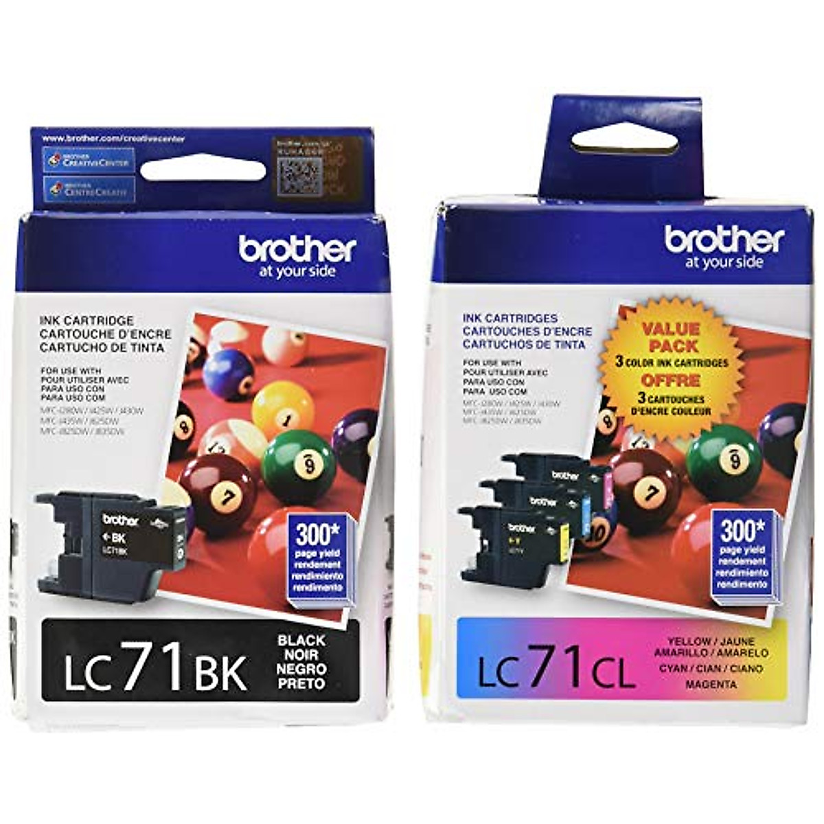 Brother LC71 Standard Yield Ink Cartridge Set