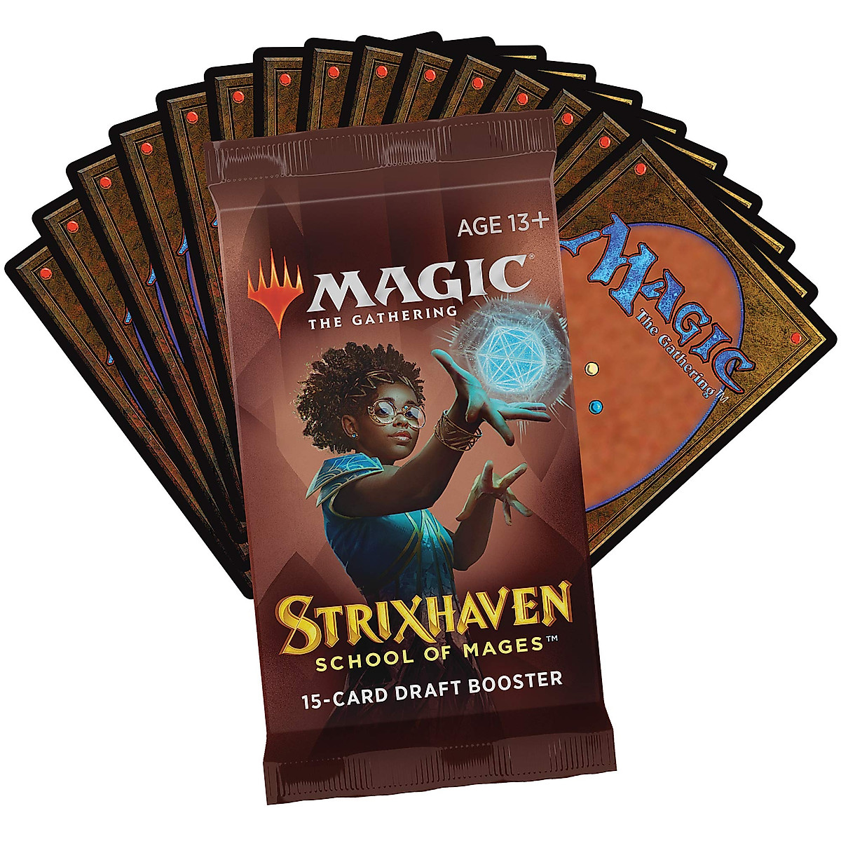 Magic: The Gathering Strixhaven Draft Booster Box | 36 Packs (540 Magic Cards), Brown