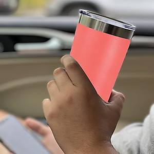 LaserGram 16oz Vacuum Insulated Pint Tumbler, Boat Anchor, Personalized Engraving Included (Coral)