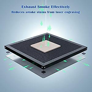 SCULPFUN Honeycomb Working Table 400x400x22mm, Honeycomb Laser Bed for CO2 or Diode Laser Engraver and Cutting Machine, Laser Engraver Accessories, Fast Heat Dissipation, Smooth Edge Cutting