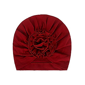 Newborn Baby Cotton Cloth Turban Toddler Rabbit Hospital Hat Ear Hat Kids Set Baby Cap (MN102)