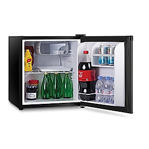 Commercial Cool CCR16B Compact Single Door Refrigerator and Freezer, 1.6 Cu. Ft. Mini Fridge, Black