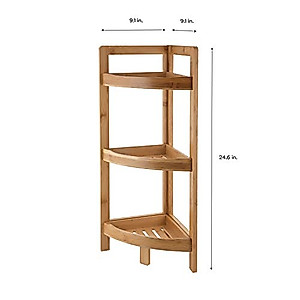 3-tier Corner Bathroom Shelf (9.05 X 9.05 X 24.4")