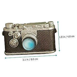 NOLITOY 3pcs Camera Model Nativity Ornaments for Kids Poppets for Kids Home Décor Camera Desktop Decoration Metal Desktop Ornament Sculpture Retro Camera Model Tabletop Camera Model
