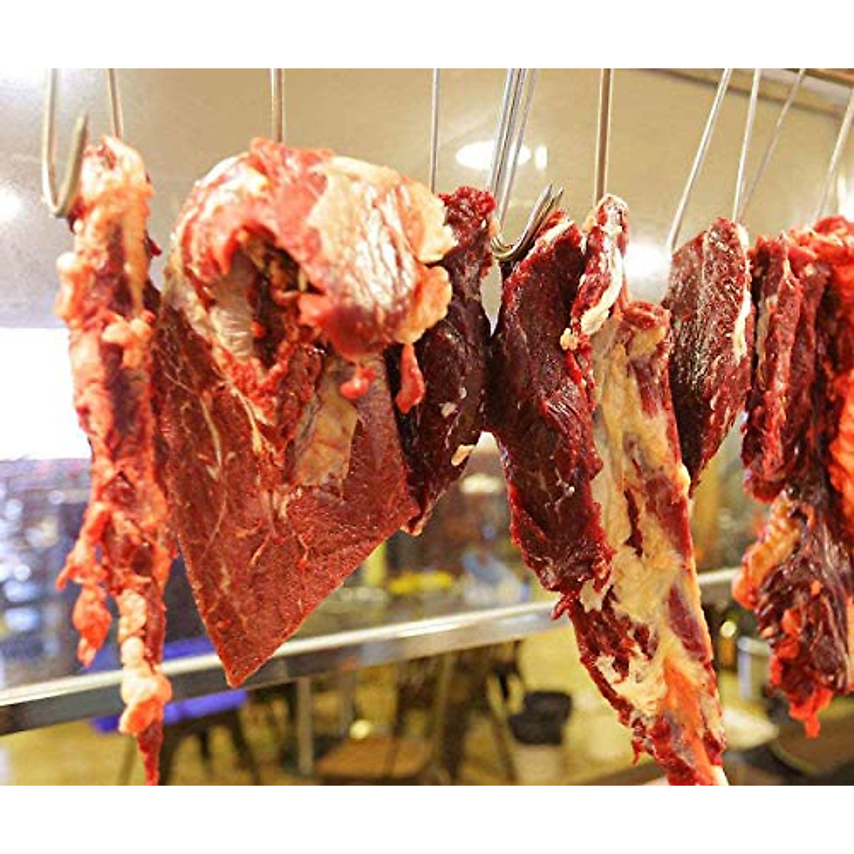 Alele 8 Inch Meat Hook 10mm Heavy Duty Stainless Steel Butcher Hooks for Hanging Beef (Meat Hook 10mm 8inch 4p)