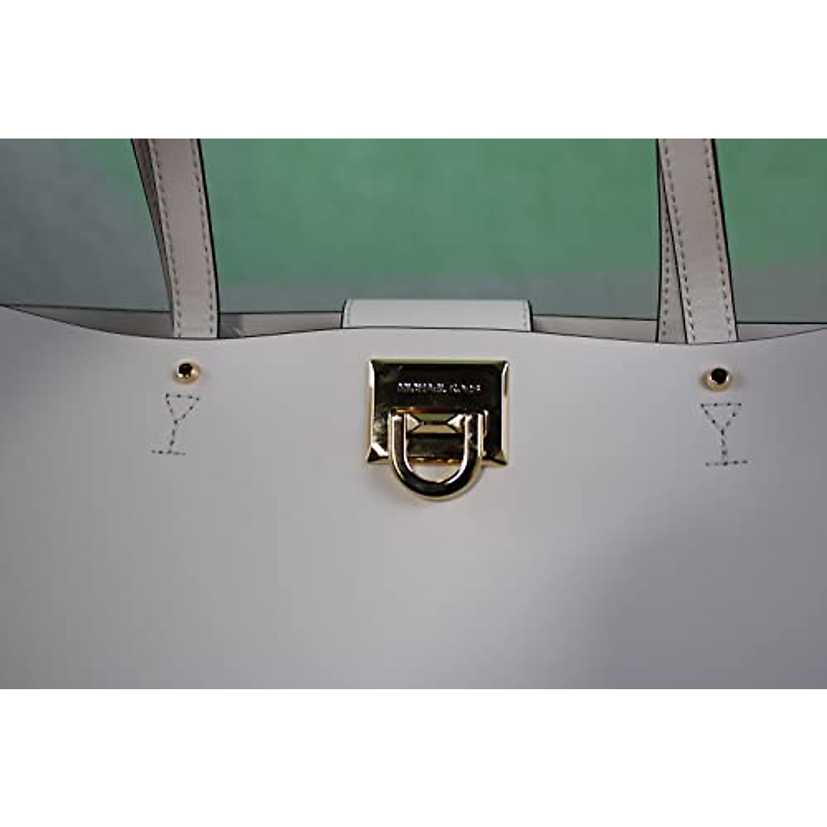 Michael Kors Women's Manhattan Smooth Leather Shoulder Tote Bag Lt Cream