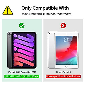 DUX DUCIS Kid Case for iPad Mini 6 2021 (6th Generation) with Pencil Holder, Light Weight Shockproof Kid Case with Handle, Kickstands & Shoulder Strap for iPad Mini 6th Gen 8.3 inch, Pink