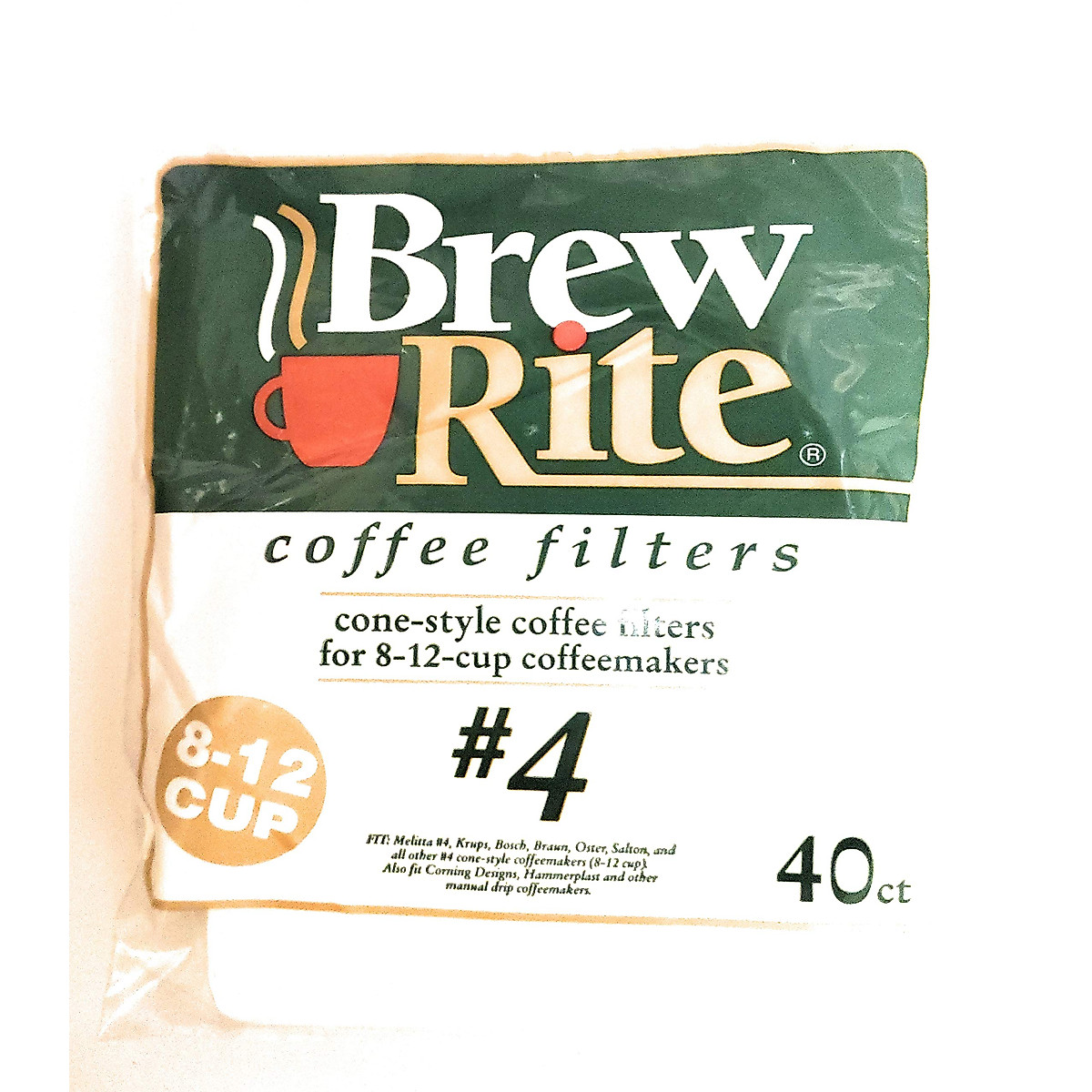 Br #4 Cone Filter Size 40 Ct