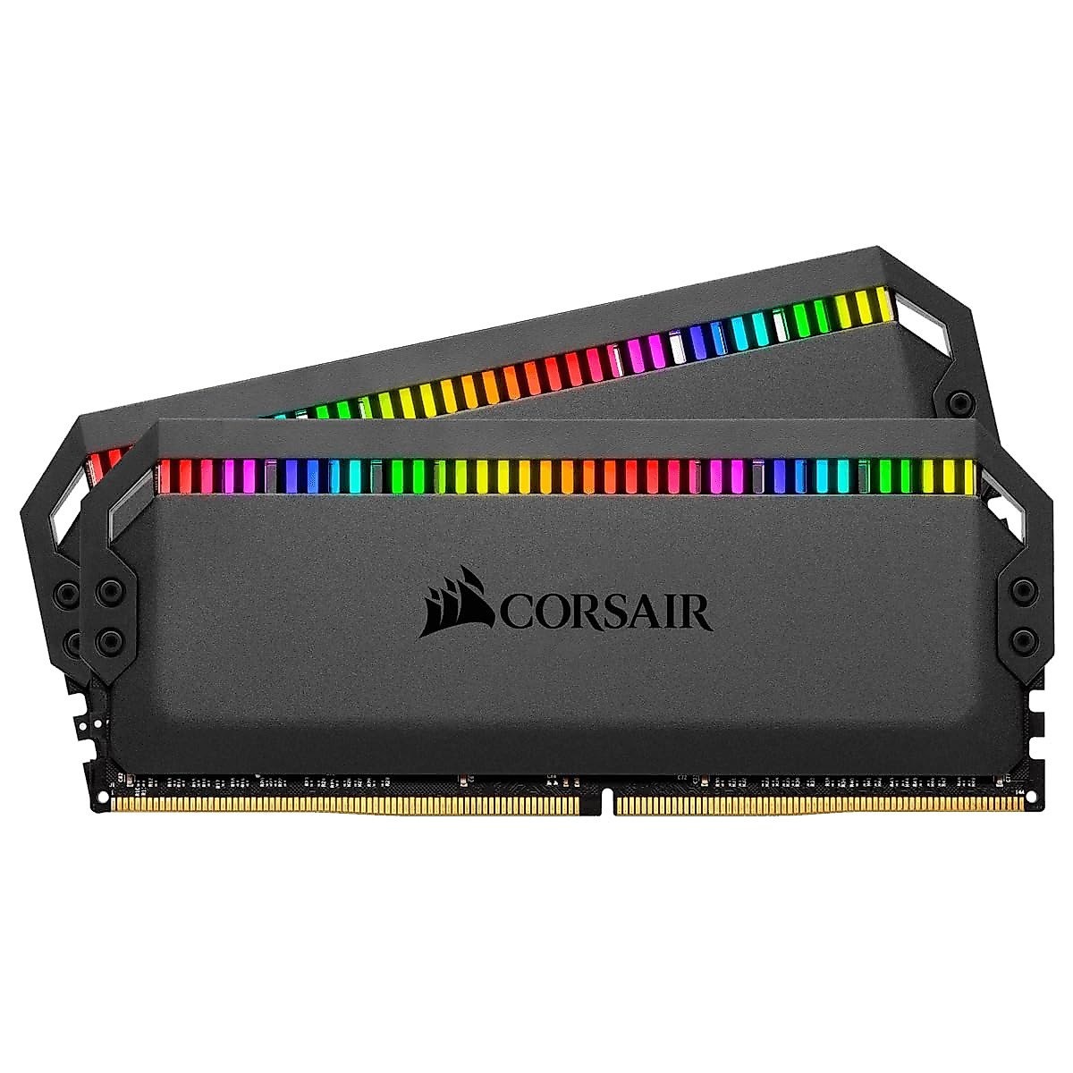 Corsair Dominator Platinum RGB 32GB (2x16GB) DDR4 4000MHz C18 AMD Optimized Desktop Memory (12 Ultra-Bright CAPELLIX RGB LEDs, Patented Dual-Channel DHX Cooling Technology, XMP 2.0 Support) Black