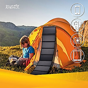 Solar4America 60W 18V Portable Folding Solar Panel, for Outdoors Car RV Boat Camping (60W)
