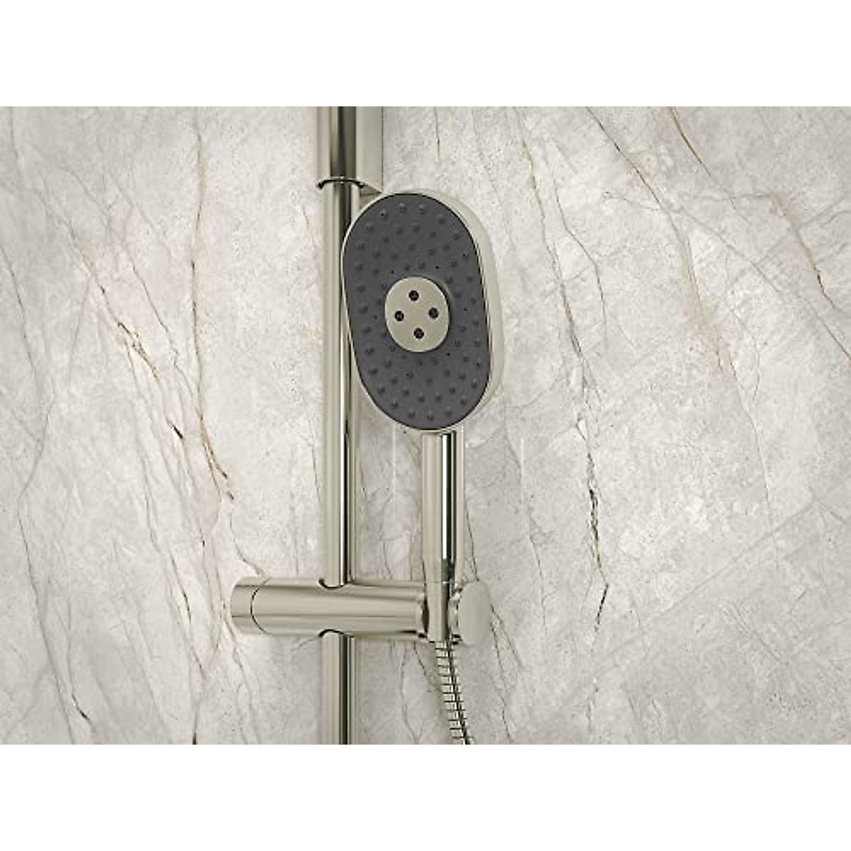 KOHLER 26284-BN Statement Oblong Multifuntion 2.5 gpm Handshower, Vibrant Brushed Nickel
