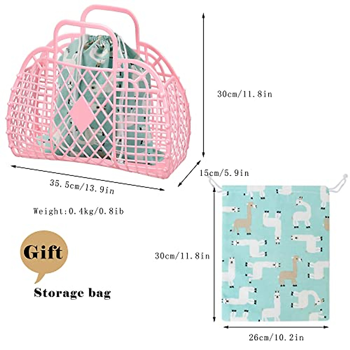 Makukke Jelly Bag for Women,Beach Tote Bag Womens' Fashion Plastic Jelly Purse,80's Retro Purse with Burlap Bags