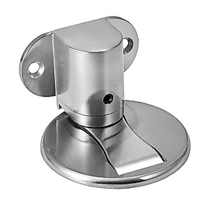 INIRET Silvery Floor Mount Door Stopper，Height-Adjustable Invisible Magnetic Door Stop,Door Catch/Stopper for Bottom of Door，Hold Your Door Open，with Adhesive No Drilling,for Home Office Bedroom