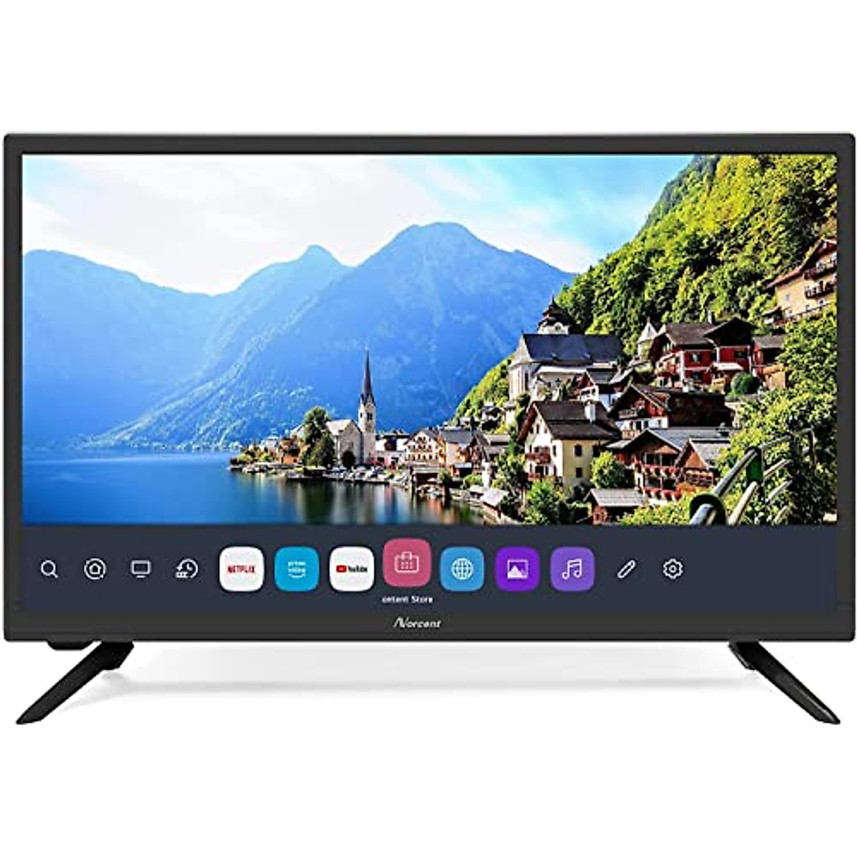 Norcent N24H-S1 24 Inch 720P HD LED Smart TV Build-in WebOS System, HDMI ARC USB Optical Ports, with TTS Function (Norcent N24H-S1)