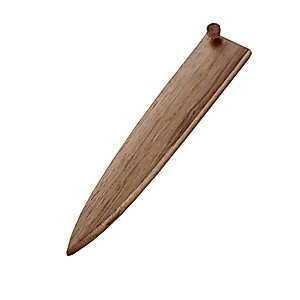 Aibote Handmade Natural Black Walnut Univeral Japanese Sashimi Knife Sheath Wooden Cover Chef Knives Cases Holders Protectors for Yanagiba Sujihiki Slicer (10.5 inch)
